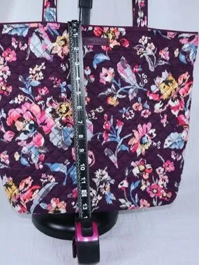 Vera Bradley | Bags | Vera Bradley Iconic Purple Floral Tote Bag | Poshmark